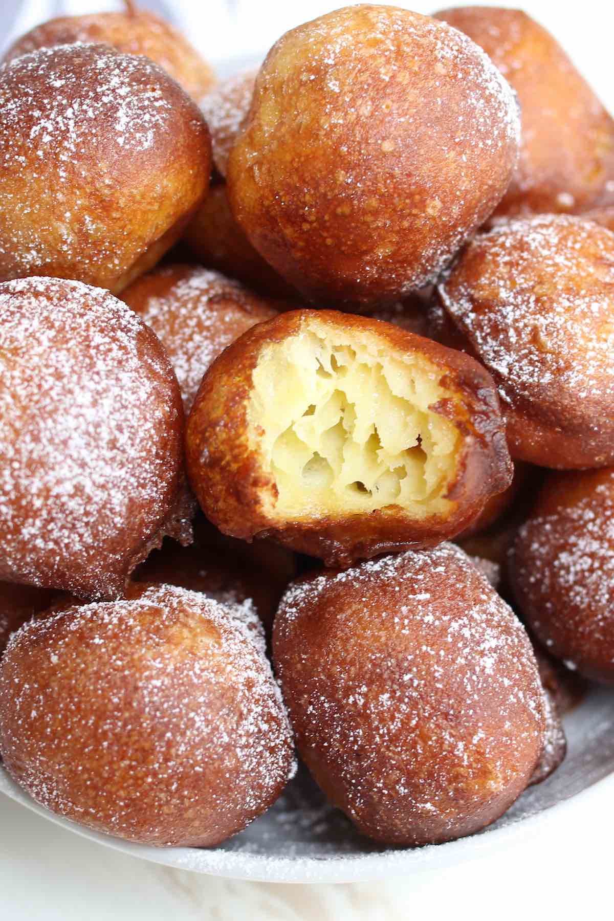 Grandma’s Zeppole Italian Doughnuts {So Fluffy & Light!}