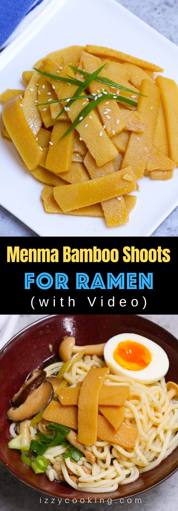 Menma (Pickled Bamboo Shoots for Ramen Topping + VIDEO)