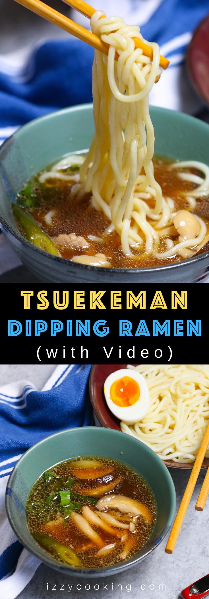 Easy Homemade Tsukemen (Japanese Dipping Ramen Noodles)