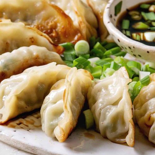 Peking Ravioli (Pan Fried Peking Dumplings) - IzzyCooking