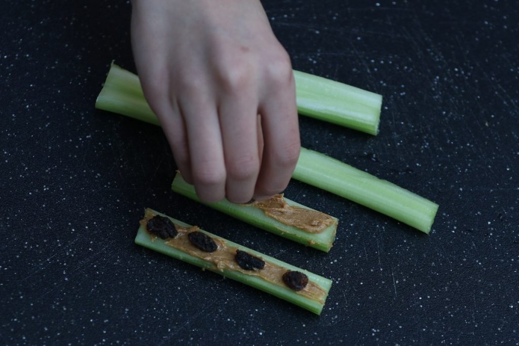 Easy Ants on a Log Recipe (Fun and Healthy Snack for Kids) - IzzyCooking