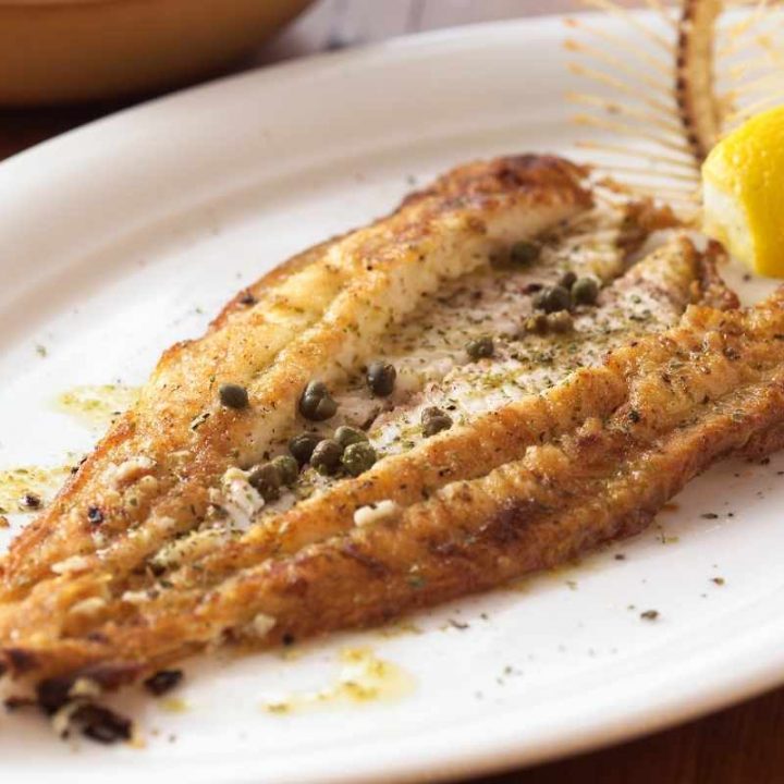 Baked Dover Sole with Lemon Garlic Butter - IzzyCooking