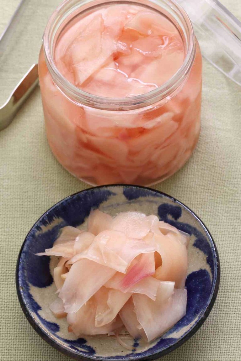Pickled Pink Ginger (Japanese Gari Recipe) - IzzyCooking