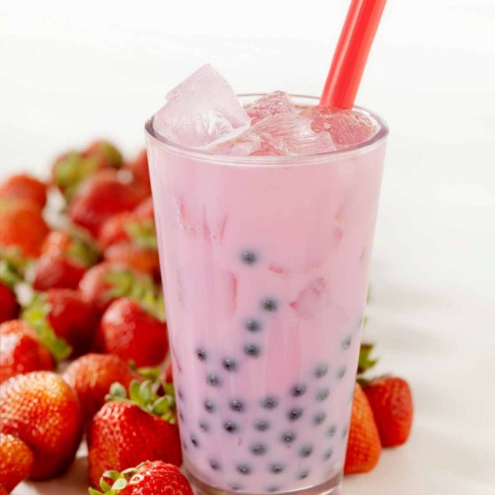 Best Strawberry Boba (Bubble Tea) - IzzyCooking