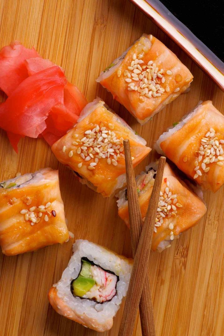 Alaska Roll Sushi - IzzyCooking