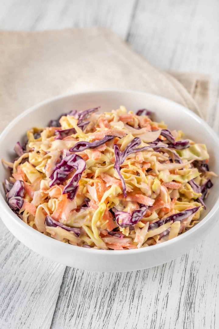 Best Creamy Southern Coleslaw Recipe - IzzyCooking