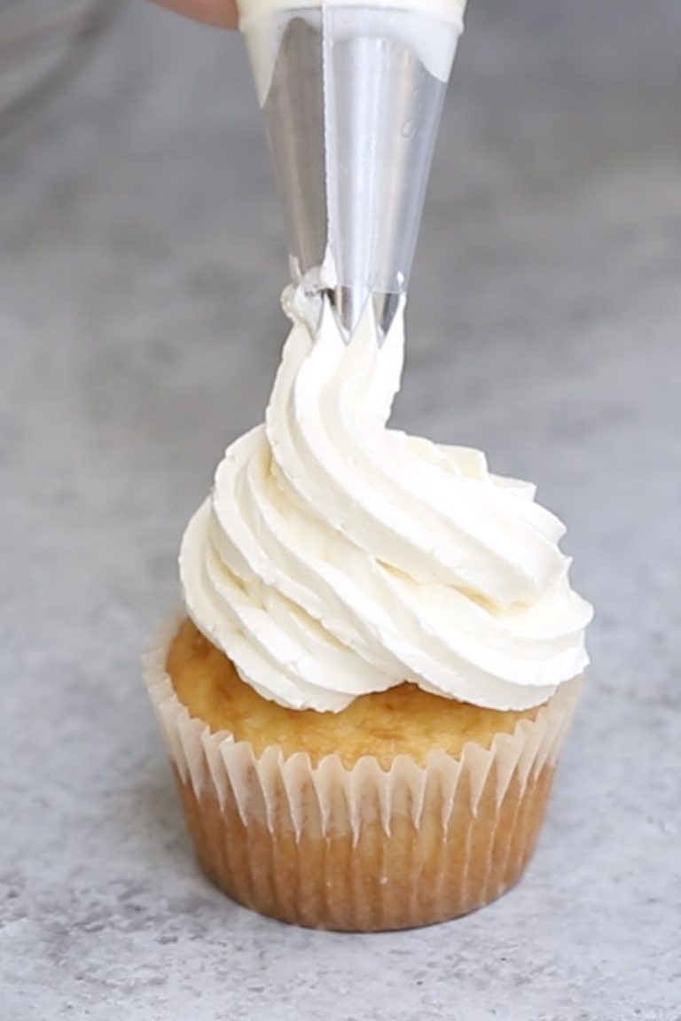 Not-Too-Sweet Buttercream Powdered Sugar Frosting (Only 4 Ingredients!)